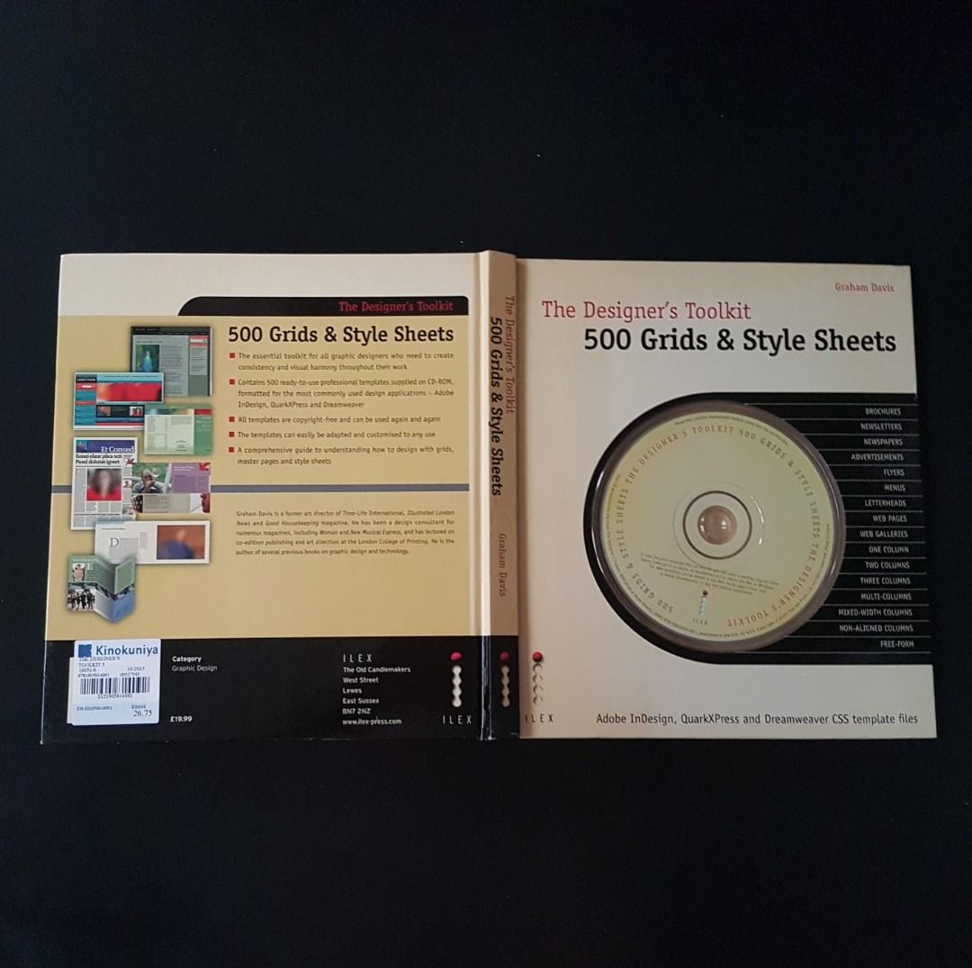 Design Book, Hardcover Copy, The Designer's Toolkit, 500 Grids and Style Sheets, Graham Davis ...