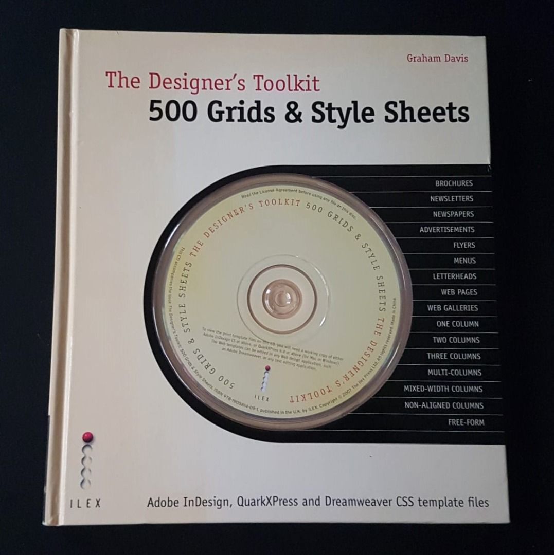 Design Book, Hardcover Copy, The Designer's Toolkit, 500 Grids and ...