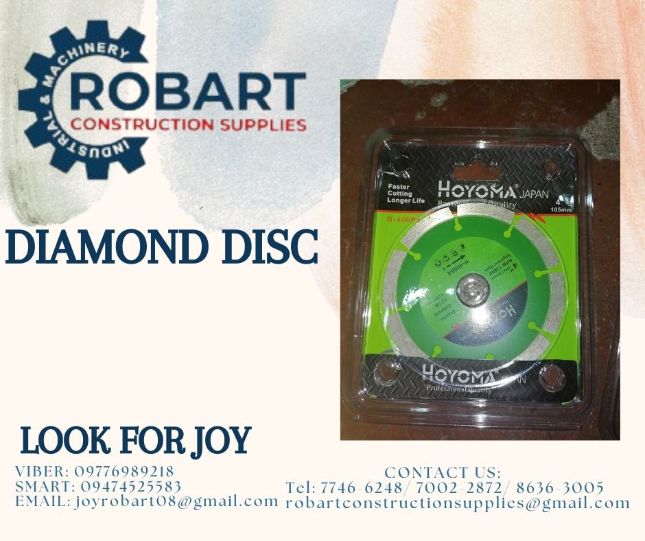 DIAMOND DISC, Commercial & Industrial, Construction Tools & Equipment ...