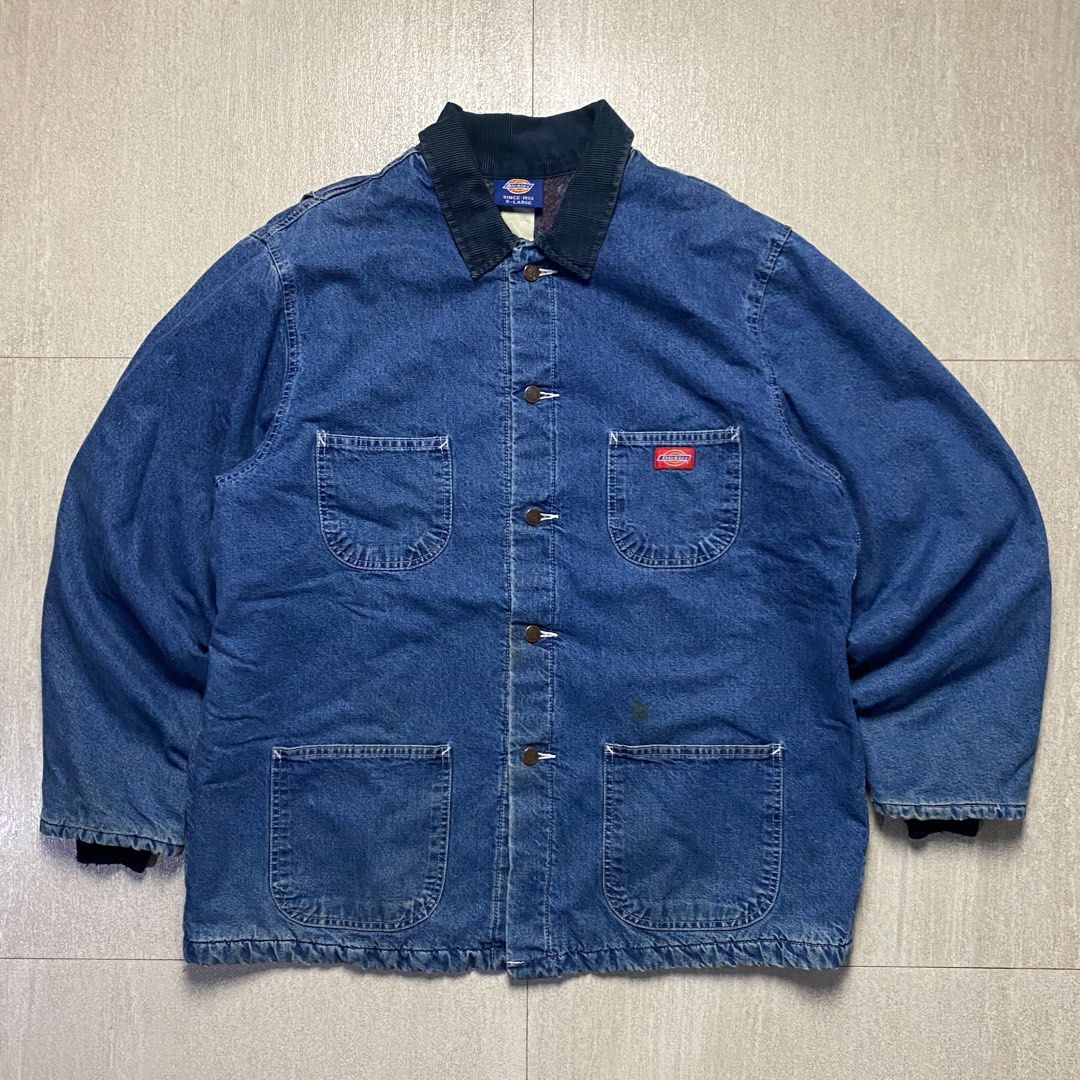 Dickies Navy Blue Chore Jacket, Men's Fashion, Coats, Jackets and ...