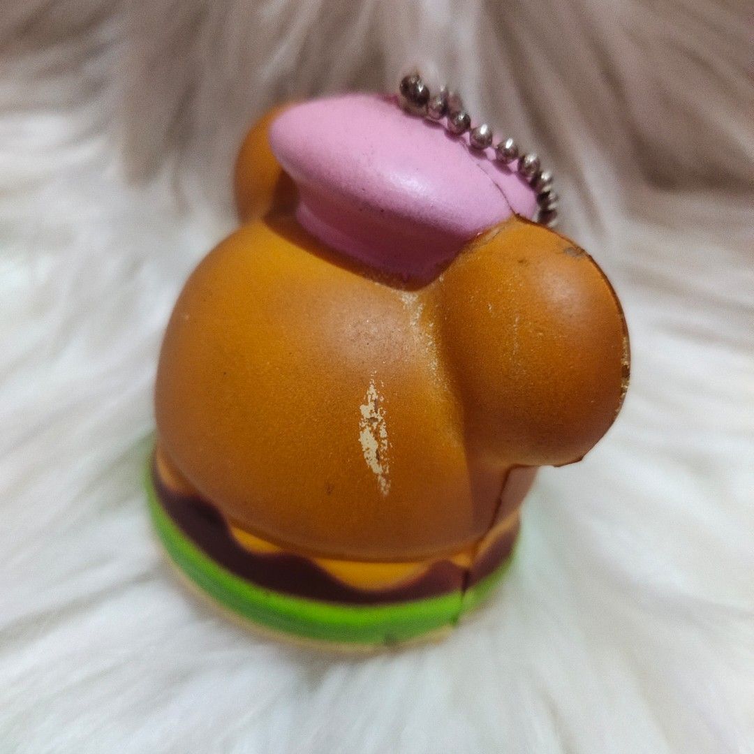 Disney burger shape pinch doll pendant Squishy, Hobbies & Toys ...