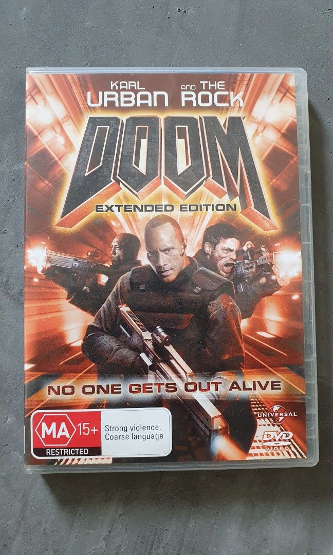 Doom - original dvd - the rock - movie, Hobbies & Toys, Music & Media ...