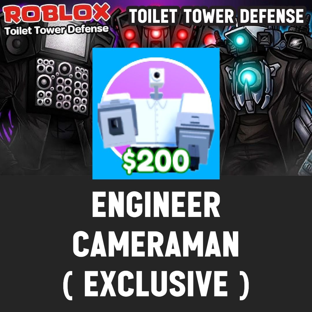 Engineer Cameraman Toilet Tower Defends Units, Video Gaming, Gaming ...