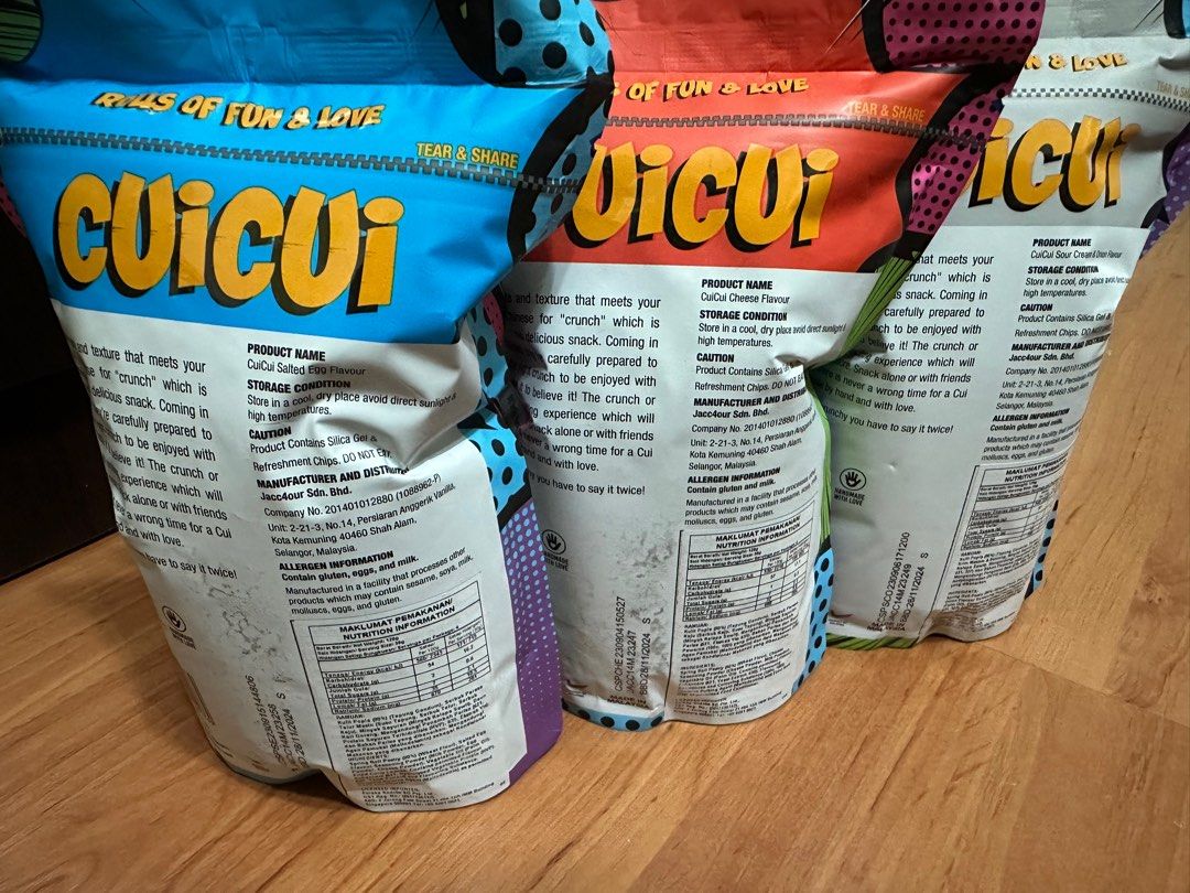 Eureka Cui Cui Chips, Food & Drinks, Packaged & Instant Food on Carousell
