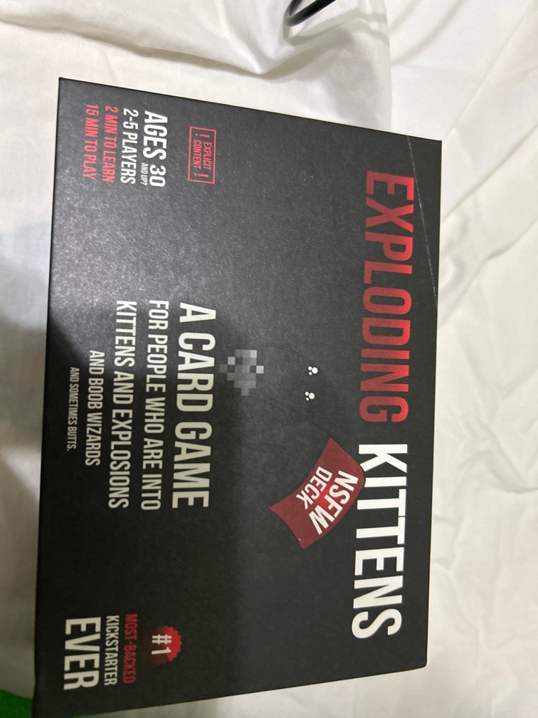 Exploding kittens (NSFW), Hobbies & Toys, Toys & Games on Carousell