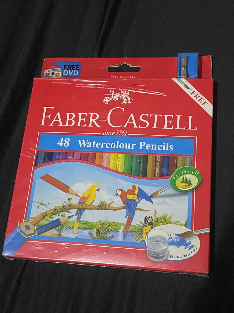 Faber Castell 48 Watercolour Pencils, Hobbies & Toys, Stationary ...