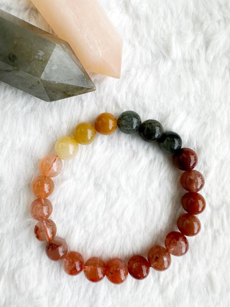 Full Fu Lu Shou Bracelet (Rabbit Hair) | 9mm, Women's Fashion, Jewelry ...