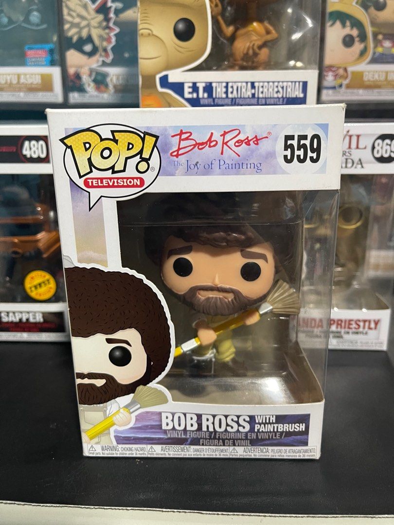 Funko Pop - Bob Ross with Paintbrush, Hobbies & Toys, Toys & Games on ...