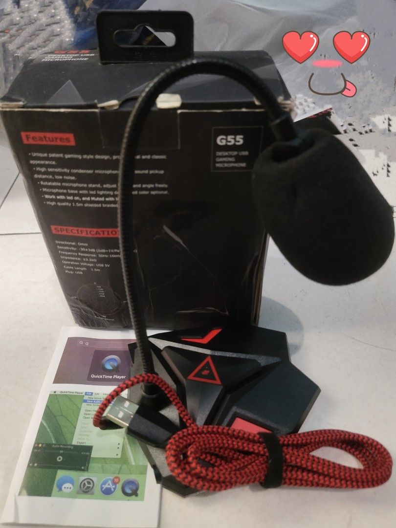 g55 Desktop USB Gaming Microphone, Video Gaming, Gaming Accessories, In ...