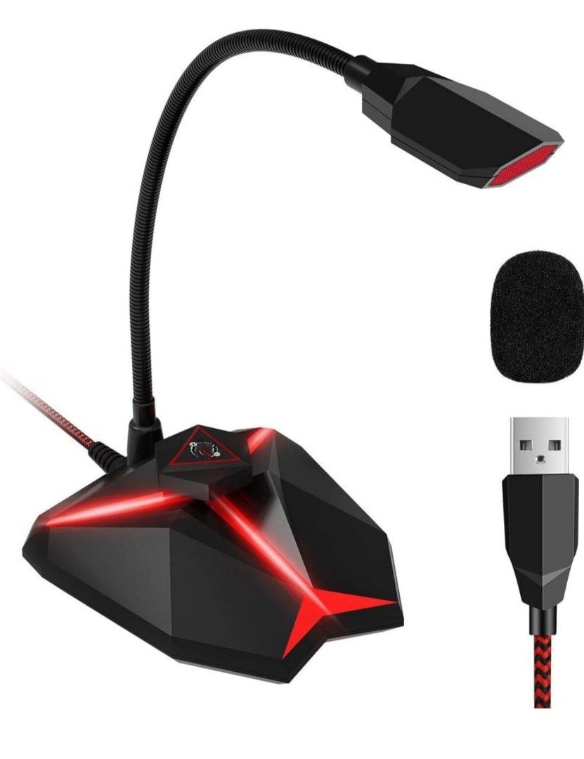 g55 Desktop USB Gaming Microphone, Video Gaming, Gaming Accessories ...