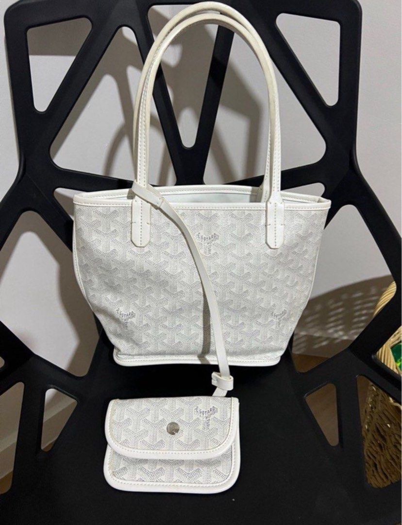Goyard white Mini Anjou, Women's Fashion, Bags & Wallets, Shoulder Bags ...