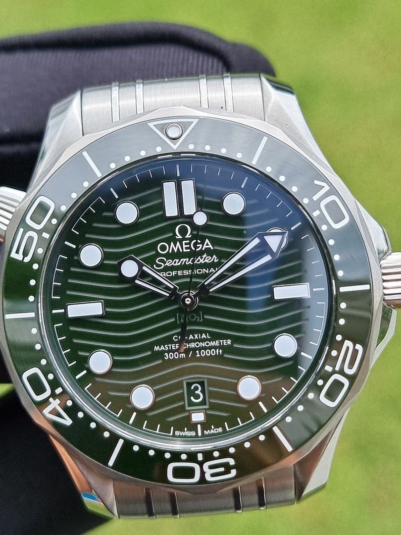 [GREEN] OMEGA SEAMASTER SEA MASTER GREEN SMPC CO-AXIAL CHRONOMETER 210 ...