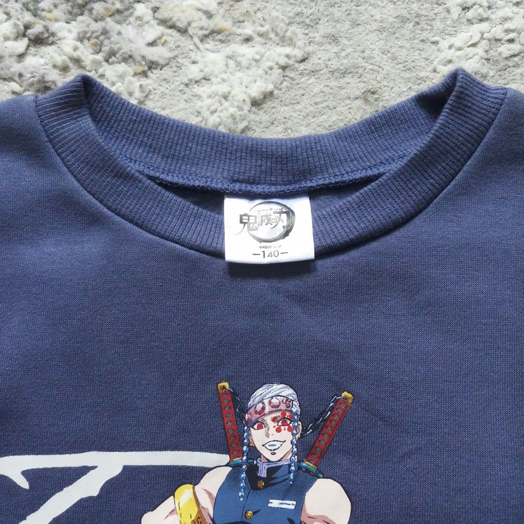 GU x Demon Slayer Uzui Tengen Kids Sweatshirt, Babies & Kids, Babies ...