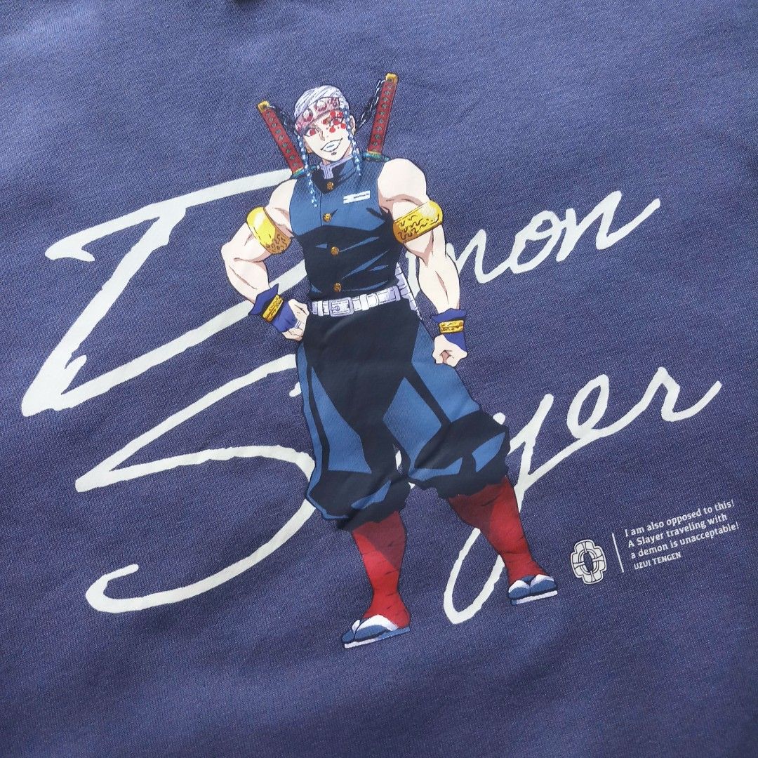 GU x Demon Slayer Uzui Tengen Kids Sweatshirt, Babies & Kids, Babies ...