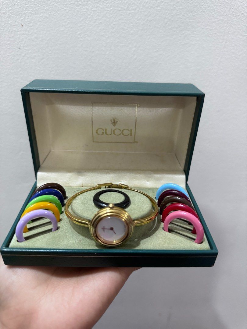 Gucci bezel bangle, Luxury, Watches on Carousell