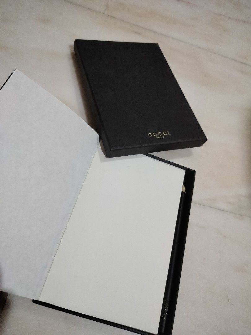 GUCCI Note book & Pencil in Box, Luxury, Accessories on Carousell
