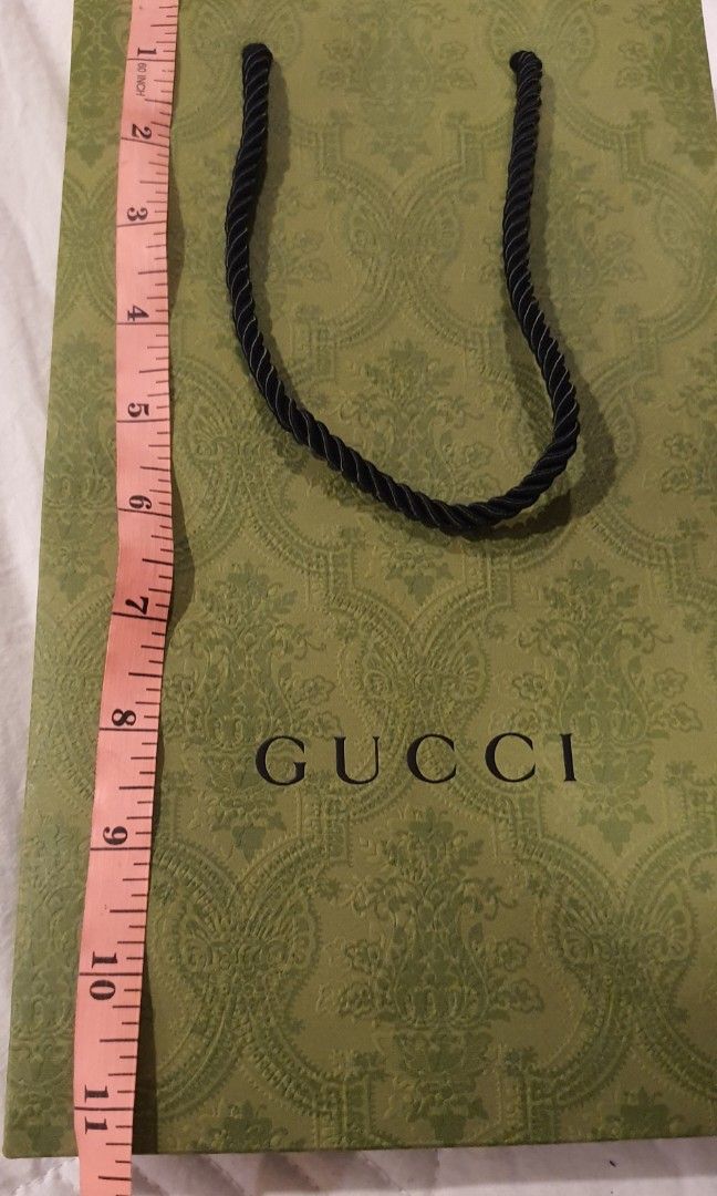 Gucci paper bag genuine, Luxury, Accessories on Carousell