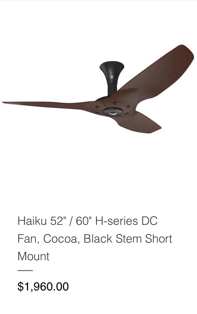Haiku H Series, Furniture & Home Living, Lighting & Fans, Fans on Carousell