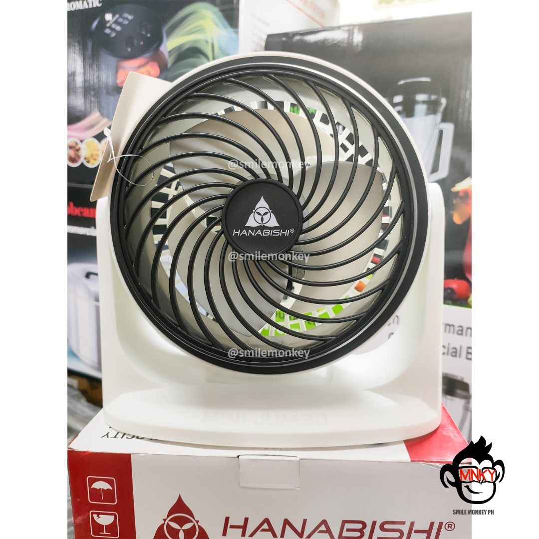 Hanabishi 7-inch High Velocity Mini Jumbo Desk Cooling Fan HMJF-7 ...