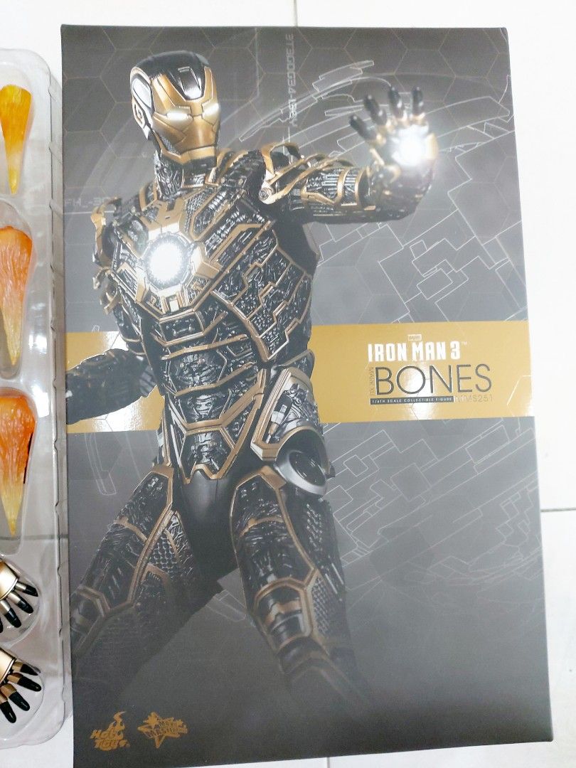 Hot toys iron man 3 mark 41 Bones / Mib just open checking only ...