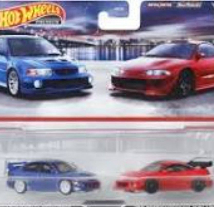 Hot Wheels 2 Packs Mitsubishi, Hobbies & Toys, Toys & Games on Carousell