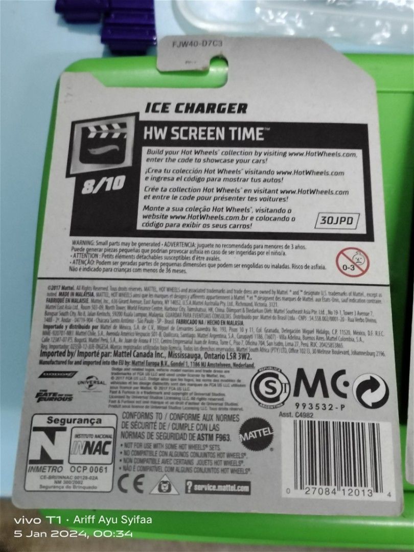 Hotwheels Lamborghini & Ice Charger FNF (Lot), Hobbies & Toys, Toys ...