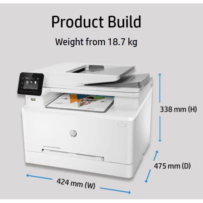 HP Color Laserjet Pro MFP M283FDW Print Copy Scan Fax Auto Duplex ...