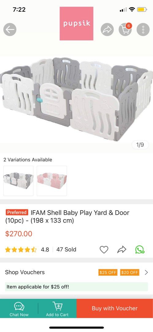 Ifam Playpen (White & Grey), Babies & Kids, Infant Playtime on Carousell
