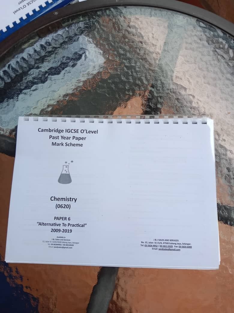 IGCSE Chemistry Paper 6 Mark Scheme, Hobbies & Toys, Books & Magazines ...