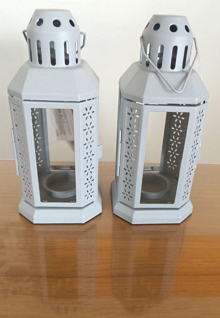 Ikea ENRUM - Lantern for tealight, Furniture & Home Living, Home Decor ...