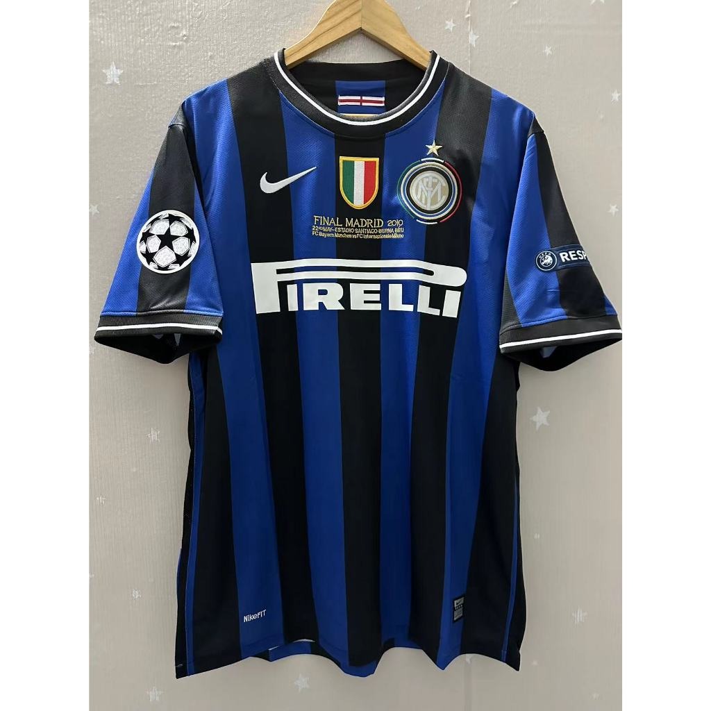 Inter Milan 09-10 season retro jersey J.Zanetti Sneijder Milito UCL ...