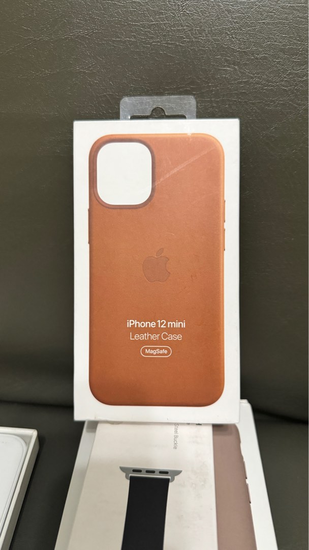 iPhone 12 Mini official leather case by Apple with magsafe brand new 80 ...