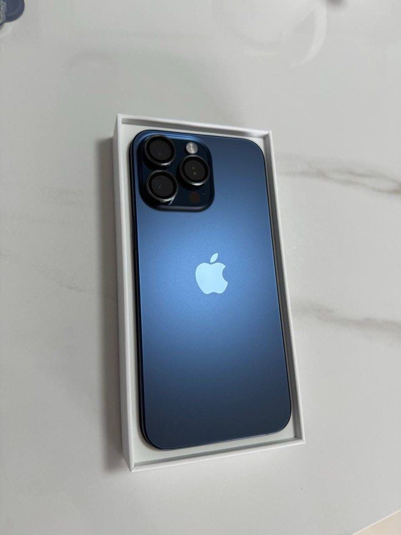 iPhone 15 Pro Max Blue Titanium 256GB, Mobile Phones & Gadgets, Mobile ...