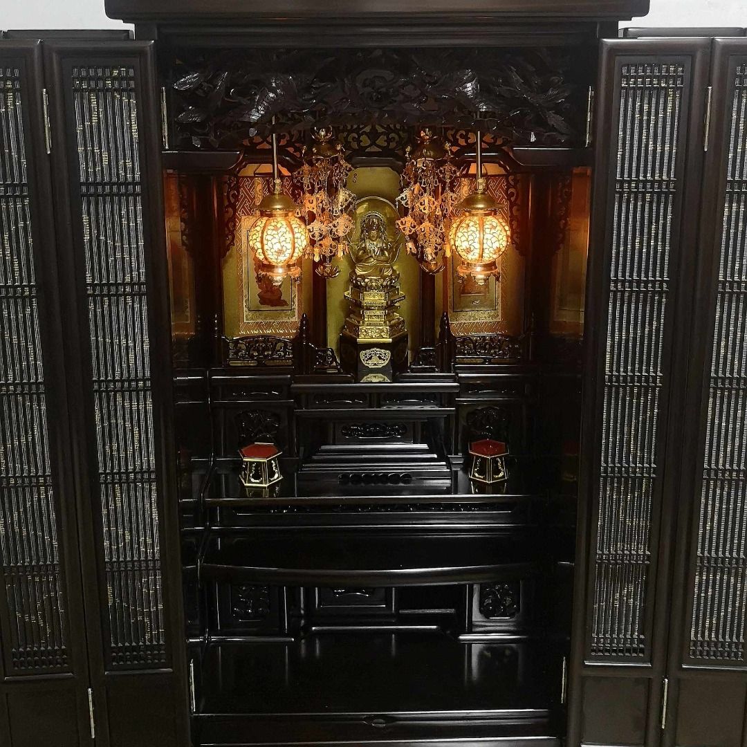 Japanese altar / butsudan, super heavy rosewood (less 300 sf ...