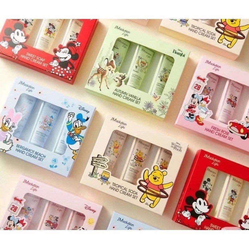 JM Solution x Disney Hand Cream Set JM 迪士尼限量版护手霜, Beauty & Personal ...