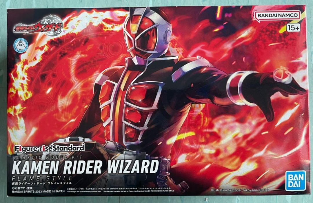 KAMEN RIDER WIZARD FLAME STYLE MASKED RIDER FIGURE-RISE STANDARD BANDAI ...