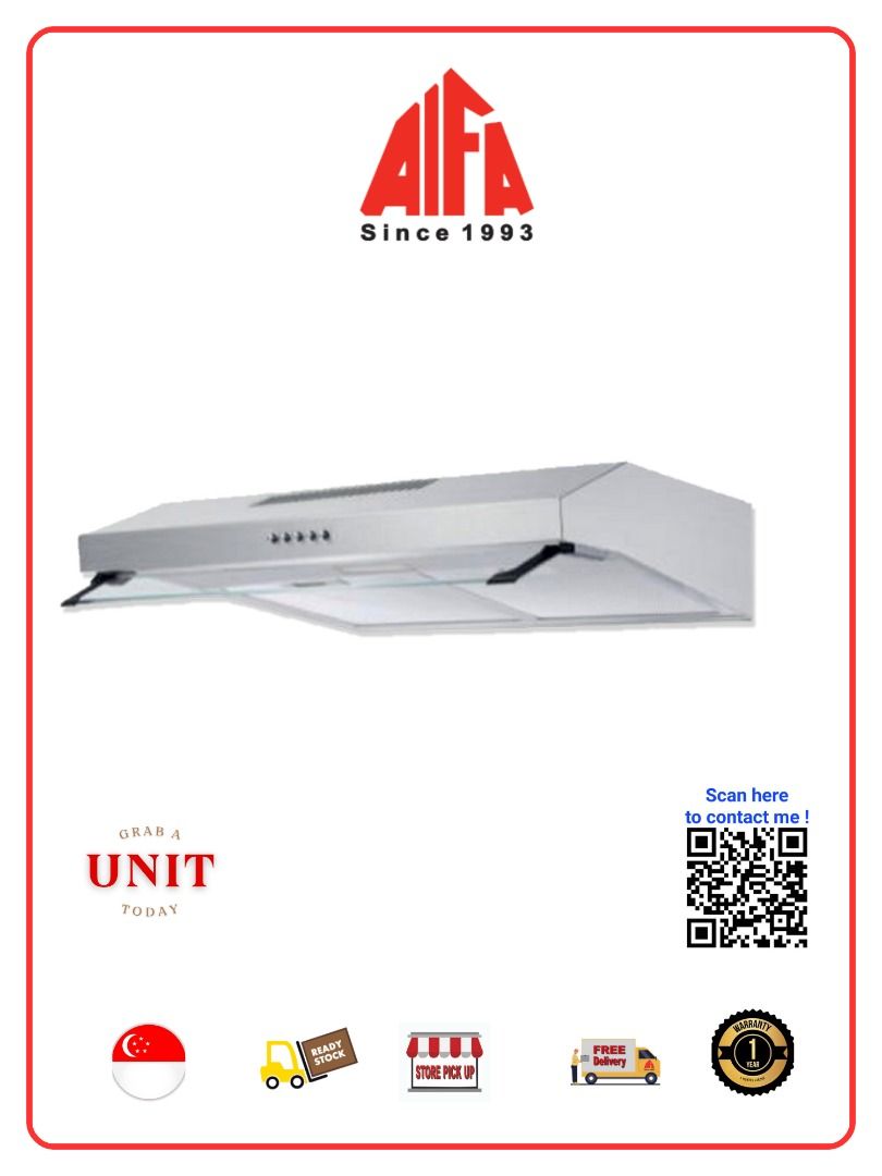 Kitchen Cooker Hood Compact Design Aifa ACH-90TT, TV & Home Appliances ...