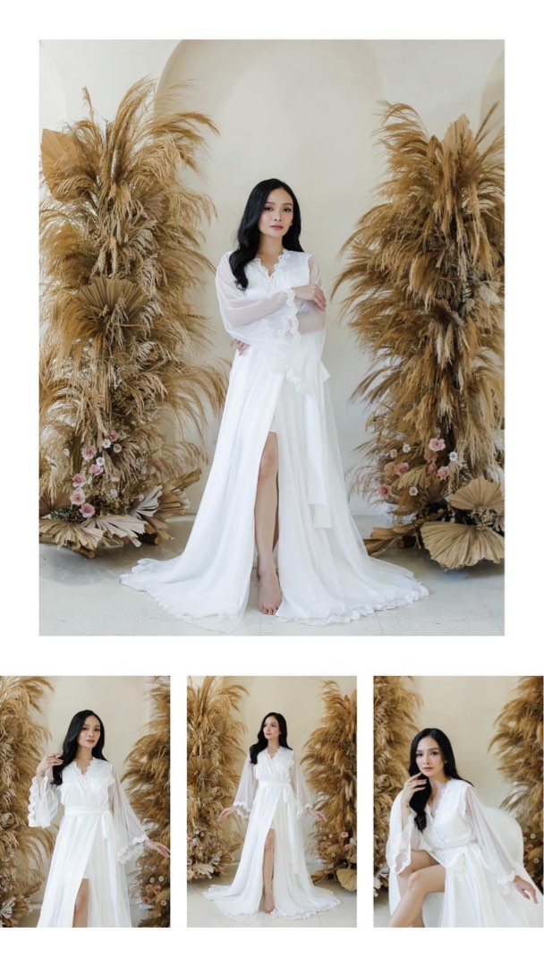 La Rosa Bridal Robe Athena, Women's Fashion, Dresses & Sets, Evening ...