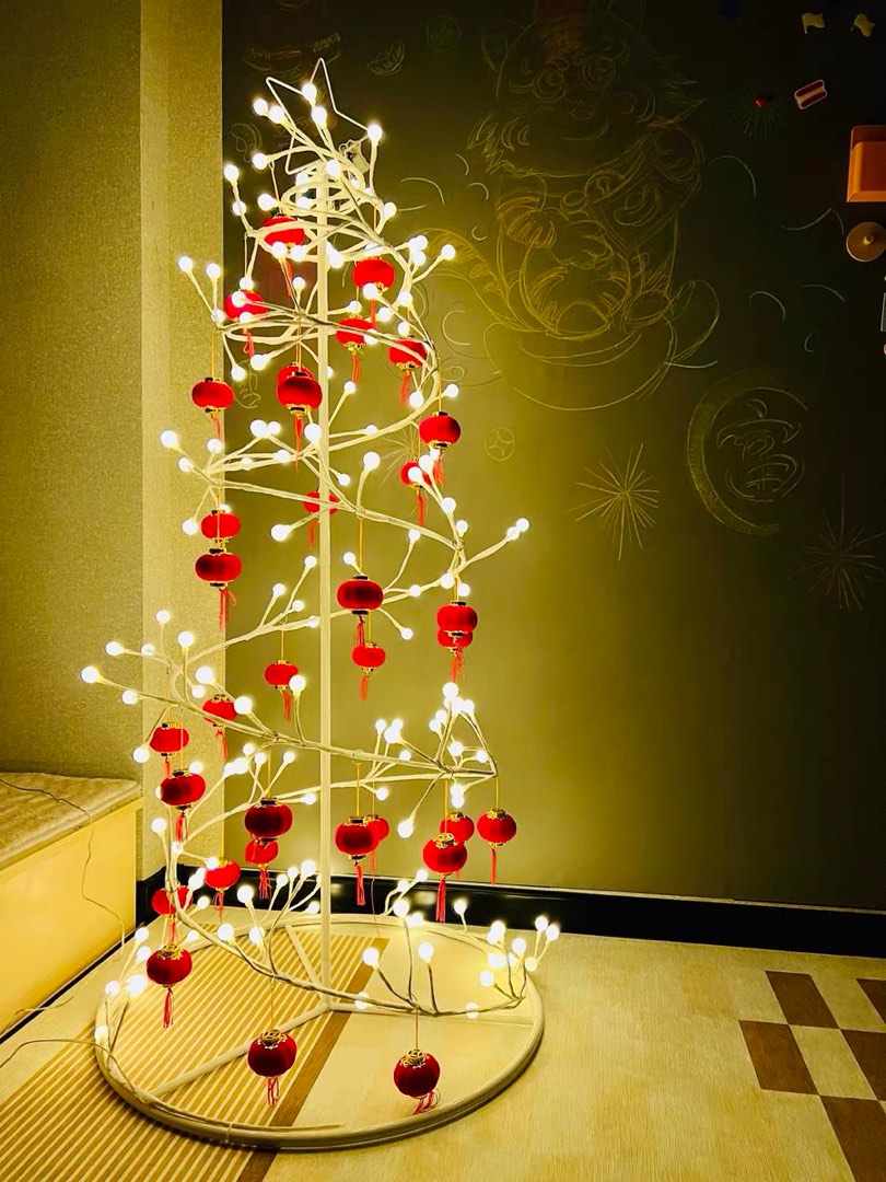 LED tree for Chinese new year decor , Furniture & Home Living, Home ...