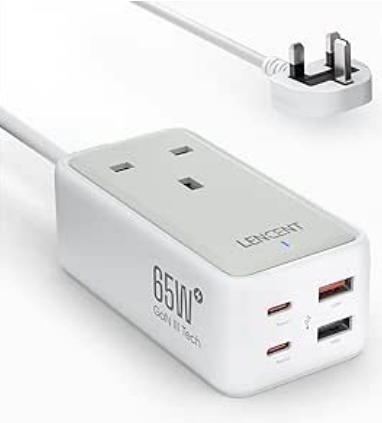 LENCENT 65W USB C Charger Plug, Gan III 4-Port Type C Power Adapter PD ...
