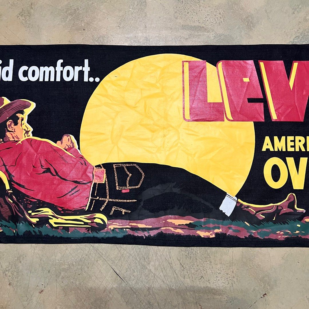 Levis Banner Advertising, Hobbies & Toys, Stationery & Craft, Art ...