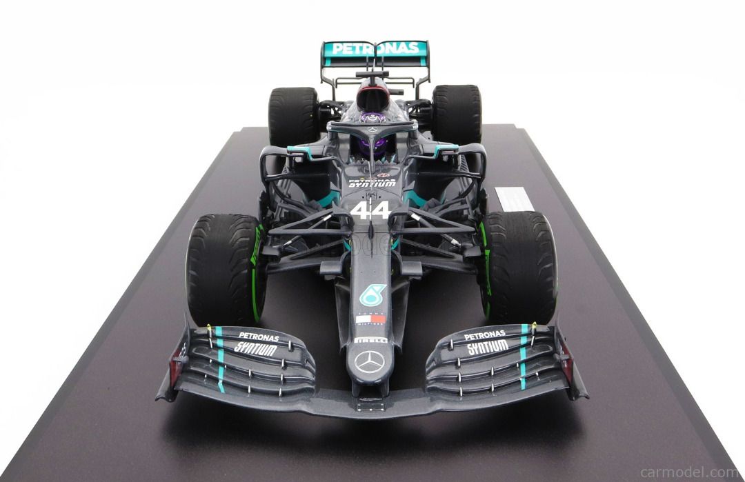 Lewis Hamilton 2020 world champion Mercedes Minichamps 1/12nd scale ...