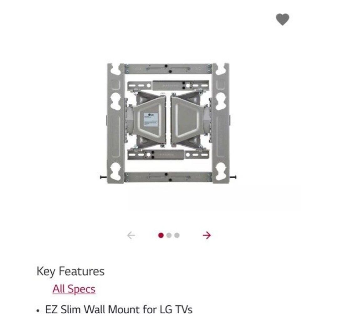LG Wall mount for sale, TV & Home Appliances, TV & Entertainment, TV ...