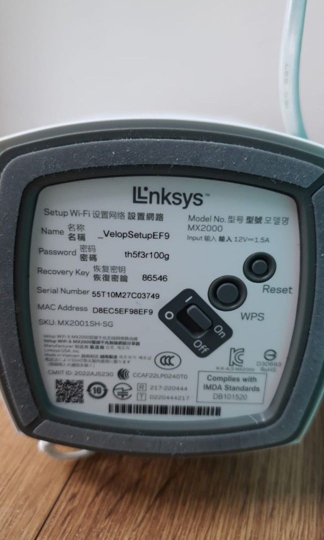 Linksys MX2000 WiFi Router, Computers & Tech, Parts & Accessories ...