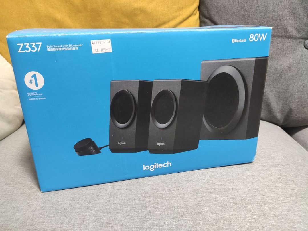 Logitech Z337 2.1 Speaker System with Bluetooth, Audio, Soundbars ...
