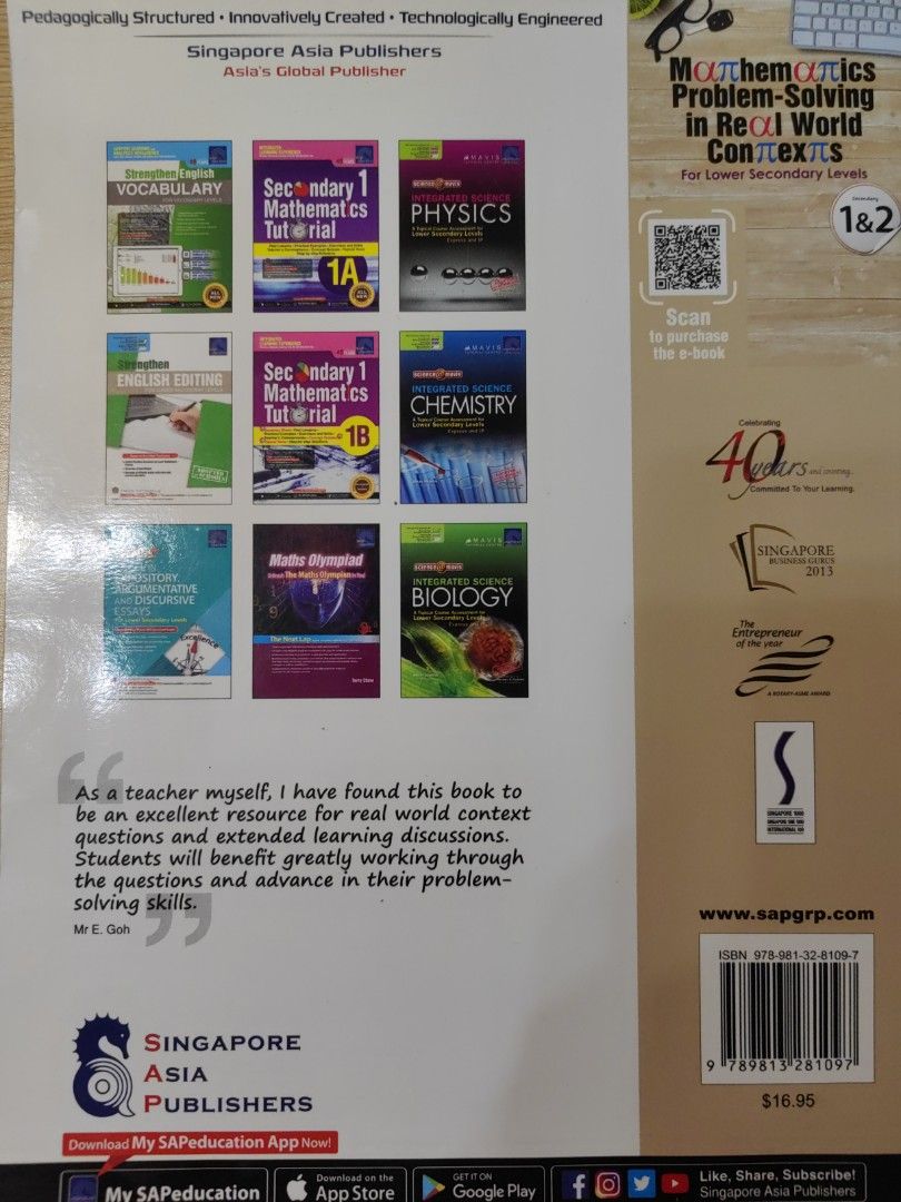 Mathematics Lower Secondary Problem Solving in real world contexts, Hobbies & Toys, Books ...