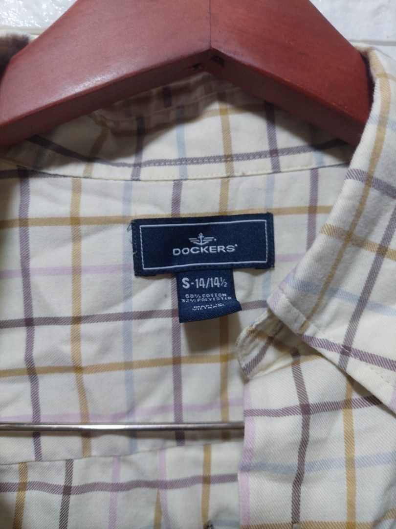 Men's long sleeves dockers brand formal attire office attire casual ...