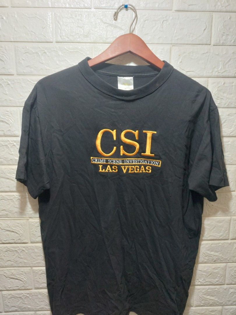 Men's Shirt CSI Crime Scene Investigation Las Vegas SizeM:22x29, Men's ...
