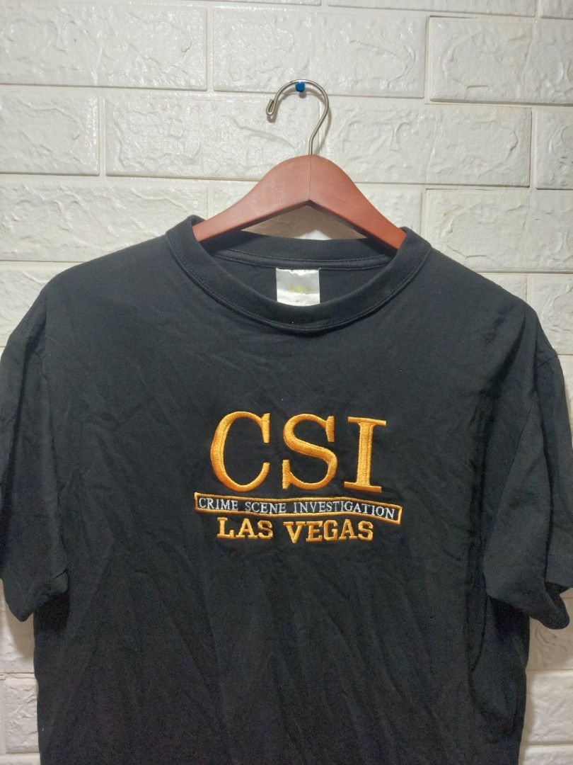 Men's Shirt CSI Crime Scene Investigation Las Vegas SizeM:22x29, Men's ...