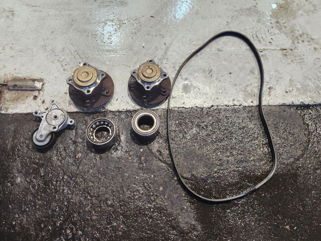 Mercedes-Benz W176 A180 Change Original Front, Rear Wheel Bearing, Fan ...